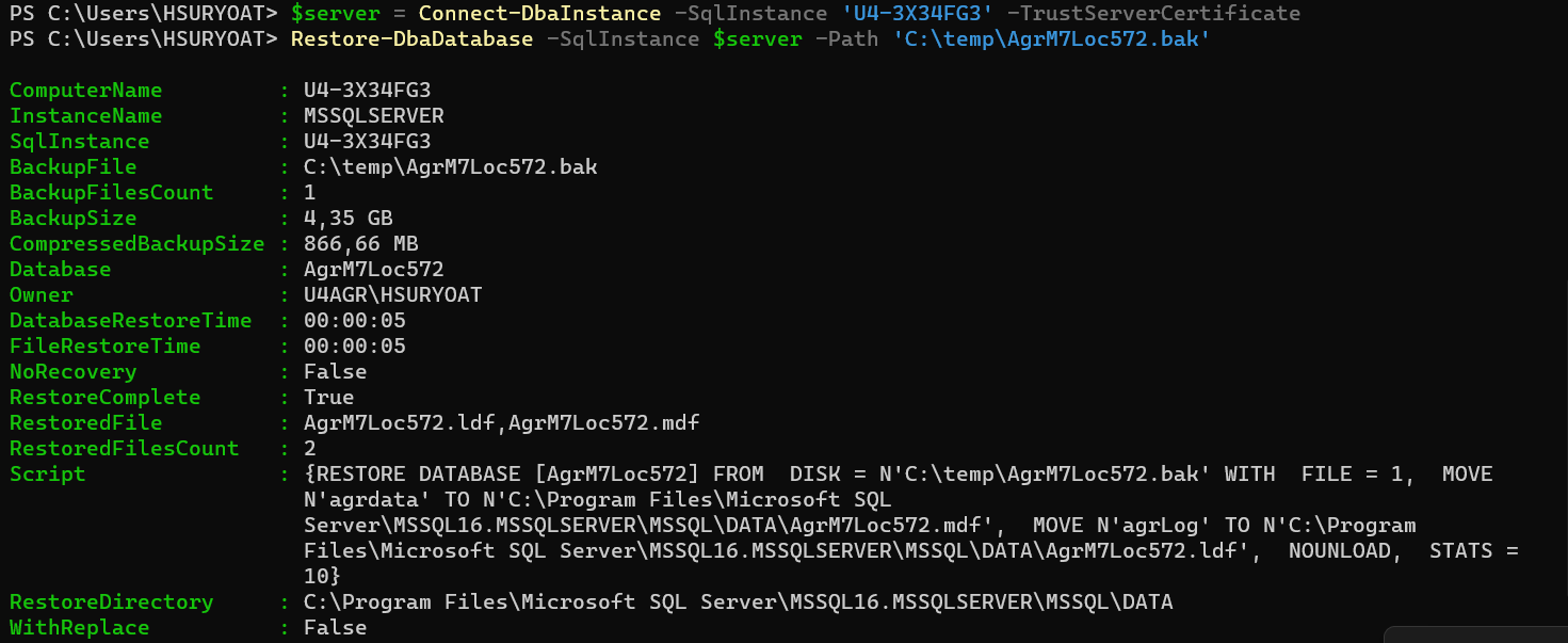 How To Restore Sql Server Database Using Powershell Byteinthesky